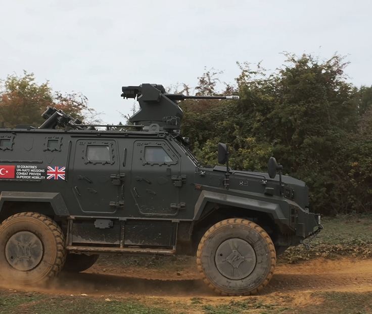 Турецкие бронемашины Ejder Yalçin 4×4 представлены в Британии