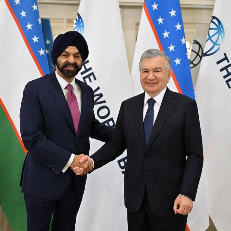 O‘zbekiston rahbari Jahon banki guruhi prezidenti bilan uchrashdi